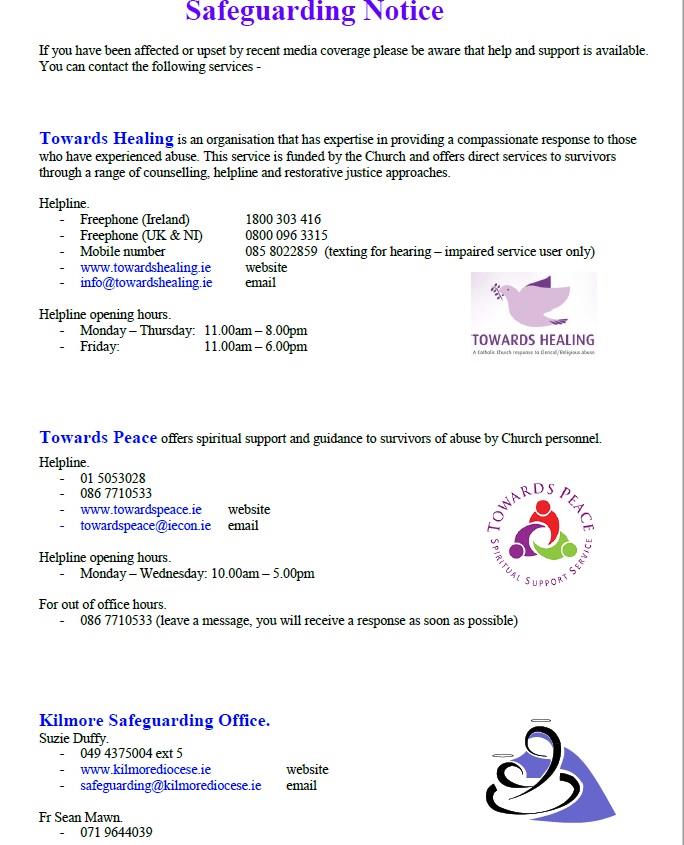Kilmore Diocese | Safeguarding Notice